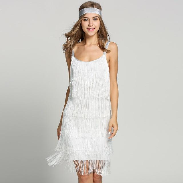 1920s Gatsby Tassels Party Flapper Beach Strip Dresses|JaosWish ...